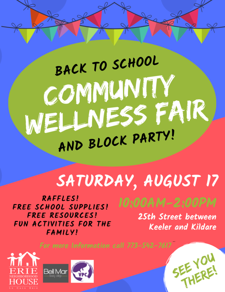 Back to School Community Wellness Fair - Erie Neighborhood House